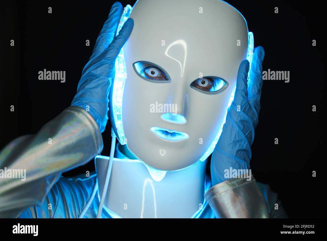 Portrait of futuristic robot. Concept of future technology, virtual ...