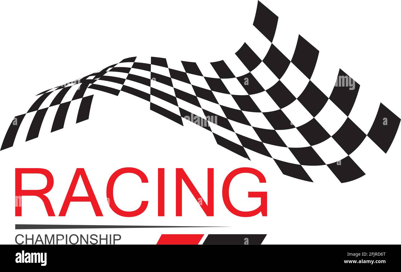 Race flag icon, simple design illustration vector Stock Vector Image ...