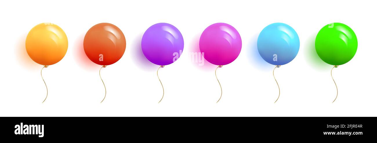 Illustration set glossy bright cartoon hi-res stock photography and ...