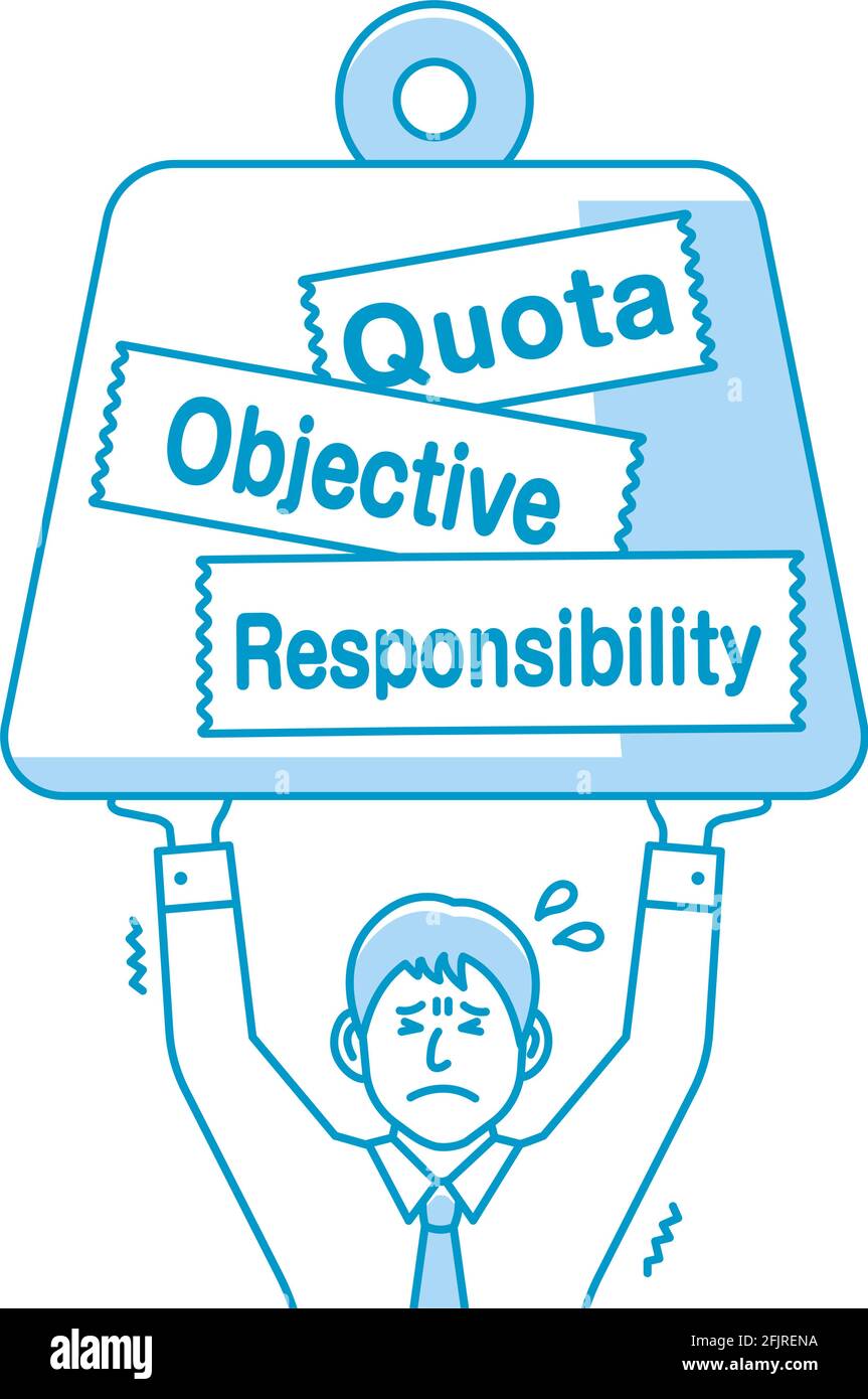 A person who holding big weight vector illustration. The metaphor of ...