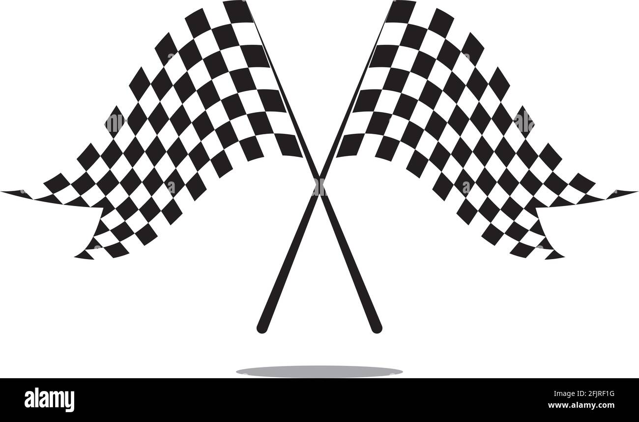 Race flag icon, simple design illustration vector Stock Vector Image ...