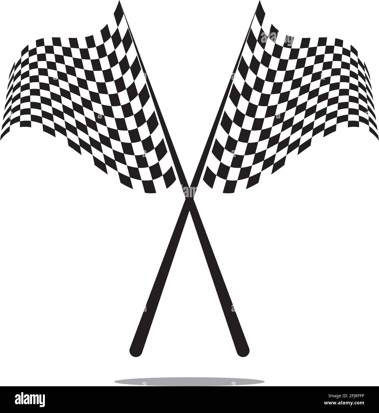 Race flag icon, simple design illustration vector Stock Vector Image ...