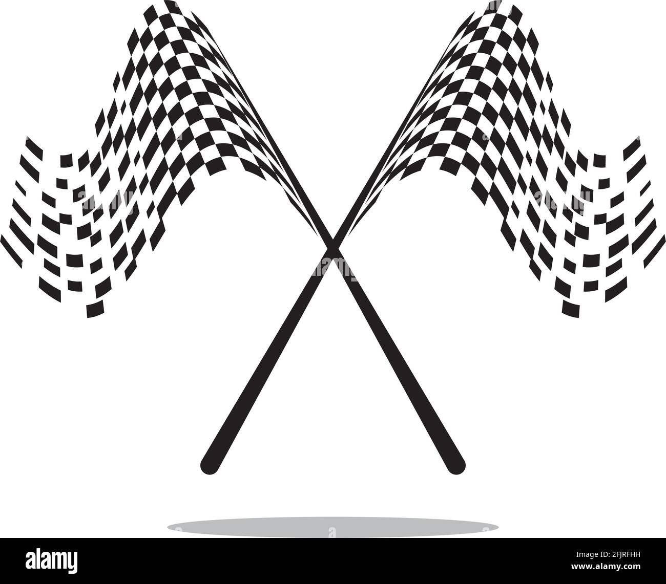 Race flag icon, simple design illustration vector Stock Vector Image ...