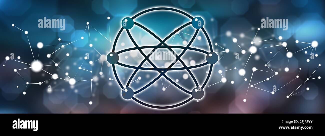 Illustration of a global connection concept Stock Photo - Alamy