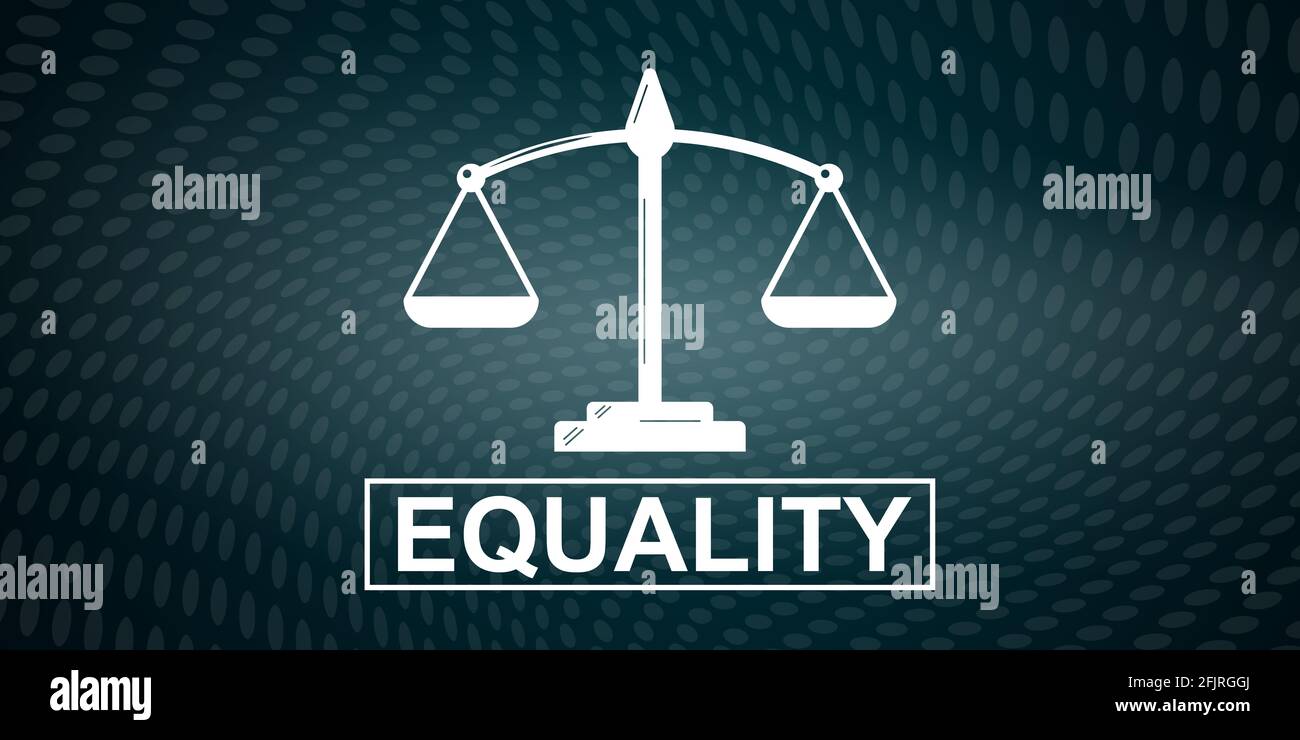 Illustration of an equality concept Stock Photo - Alamy