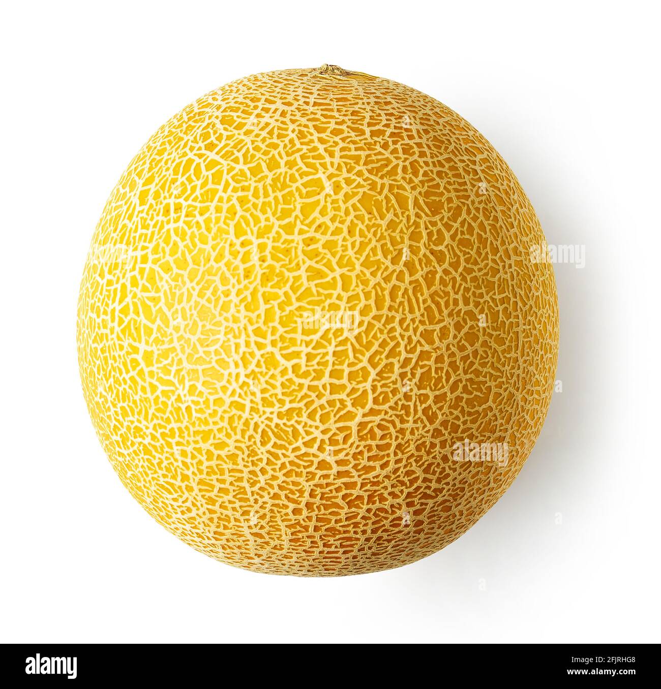 fresh ripe melon isolated on white background, top view Stock Photo - Alamy