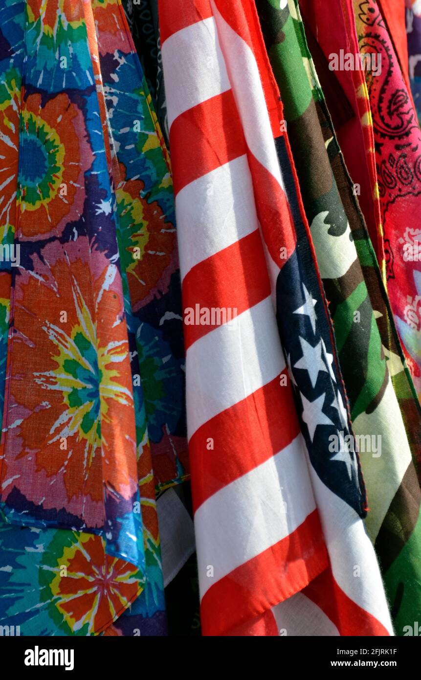 hanging cloth with american flag Stock Photo - Alamy