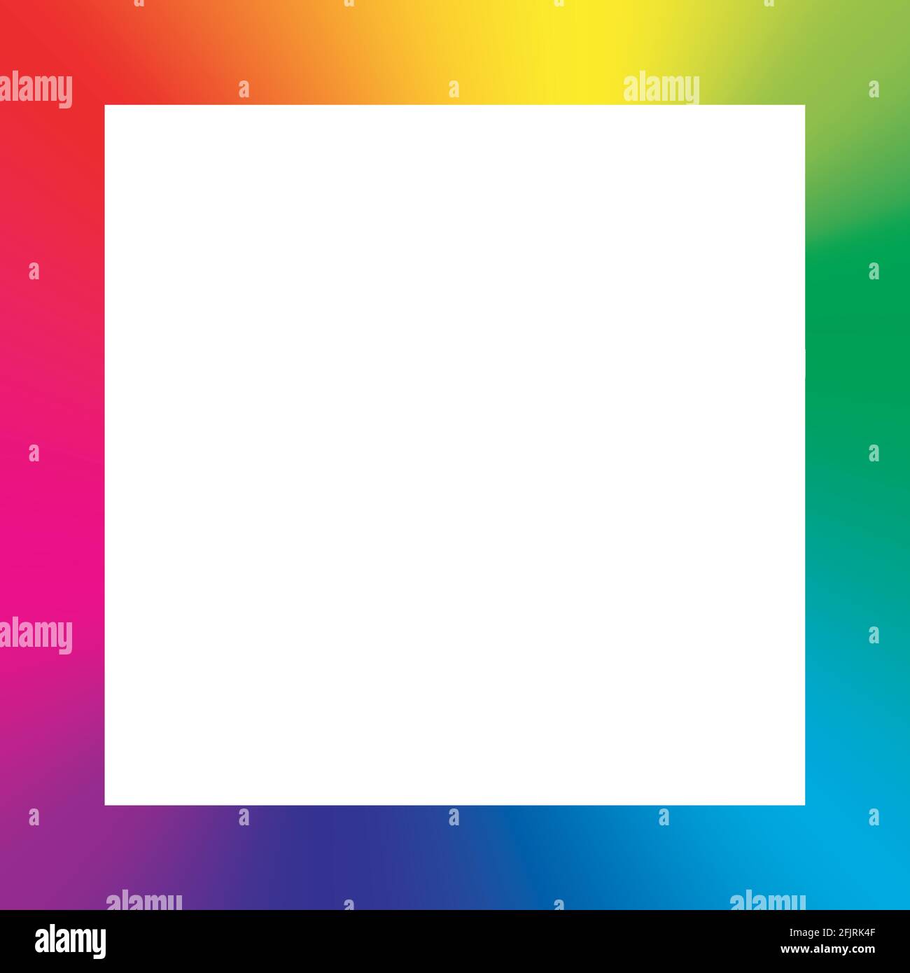 Colorful rainbow gradient square frame Stock Vector Image & Art - Alamy