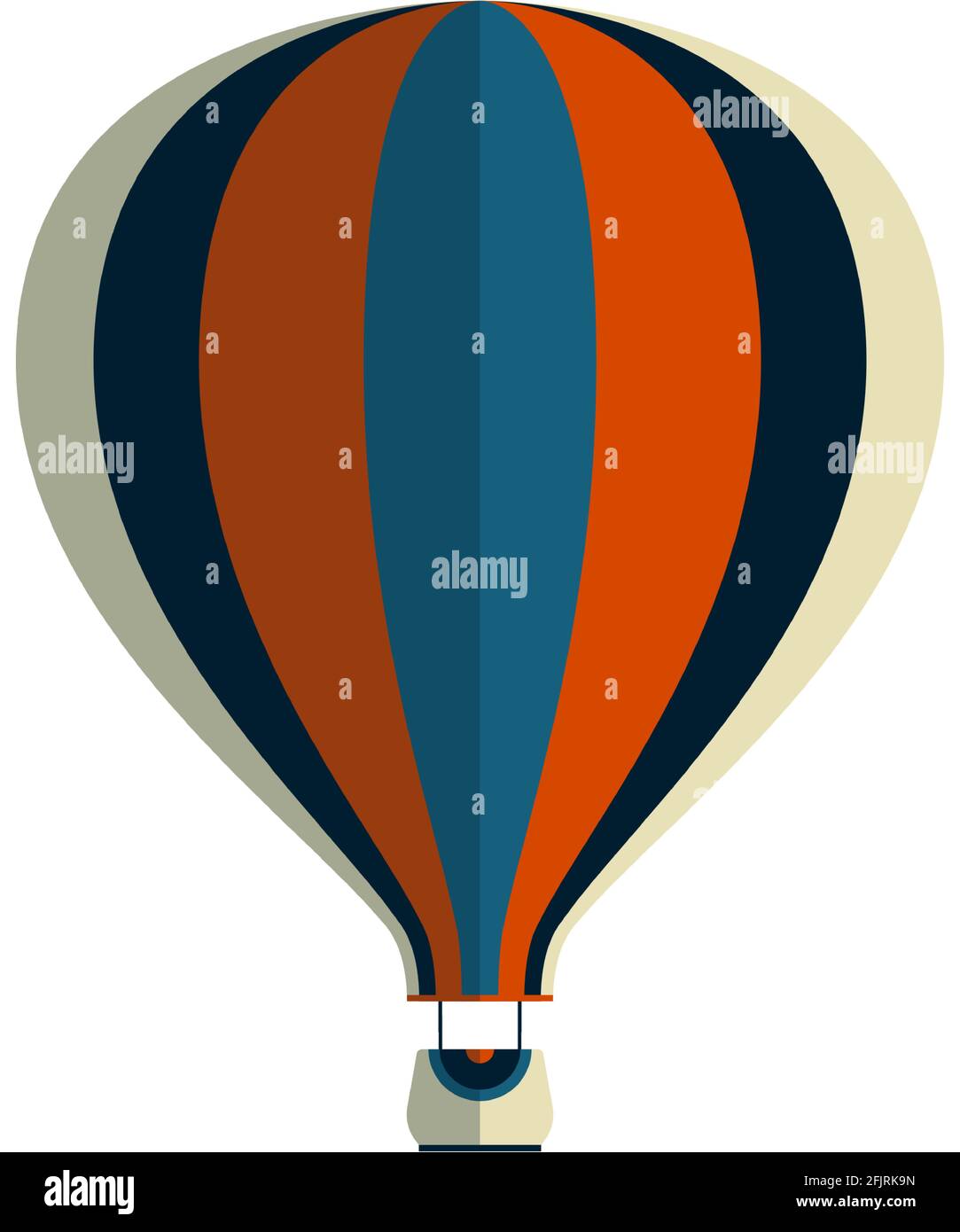 Air hot balloon vector illustration on white background Stock Vector ...