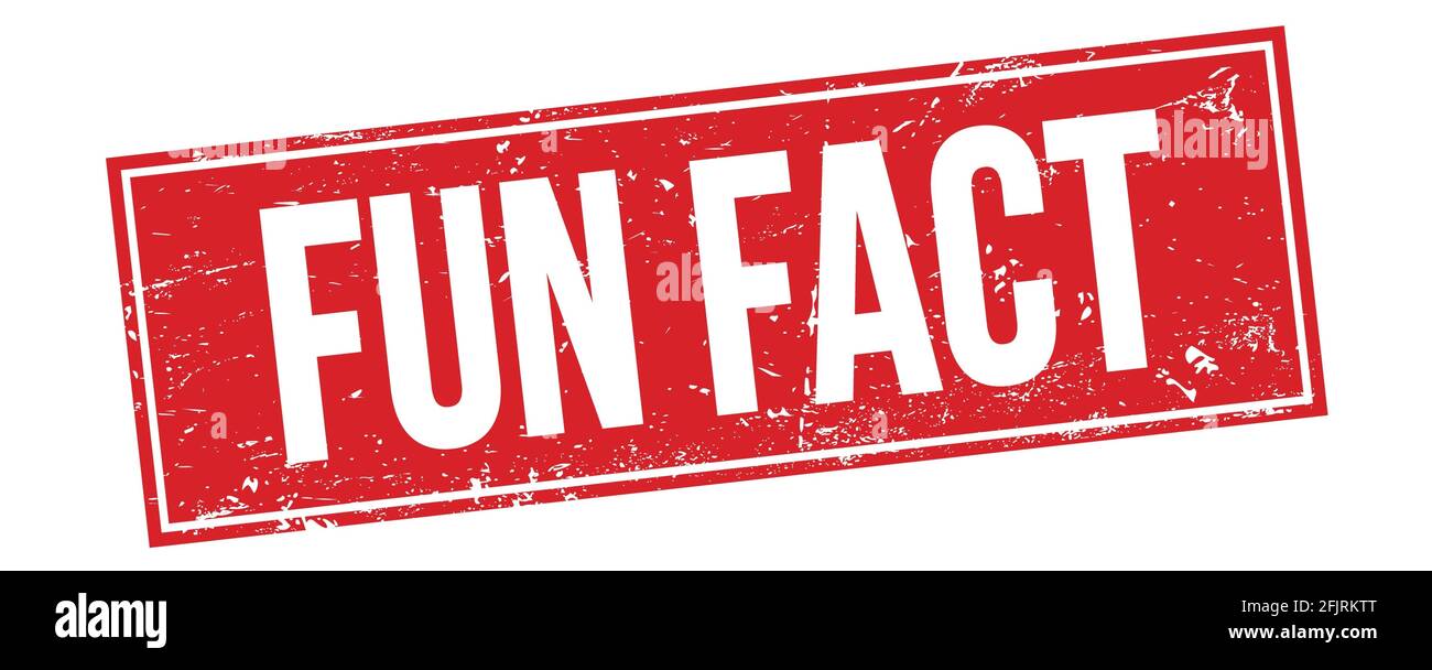 FUN FACT text on red grungy rectangle stamp sign Stock Photo - Alamy