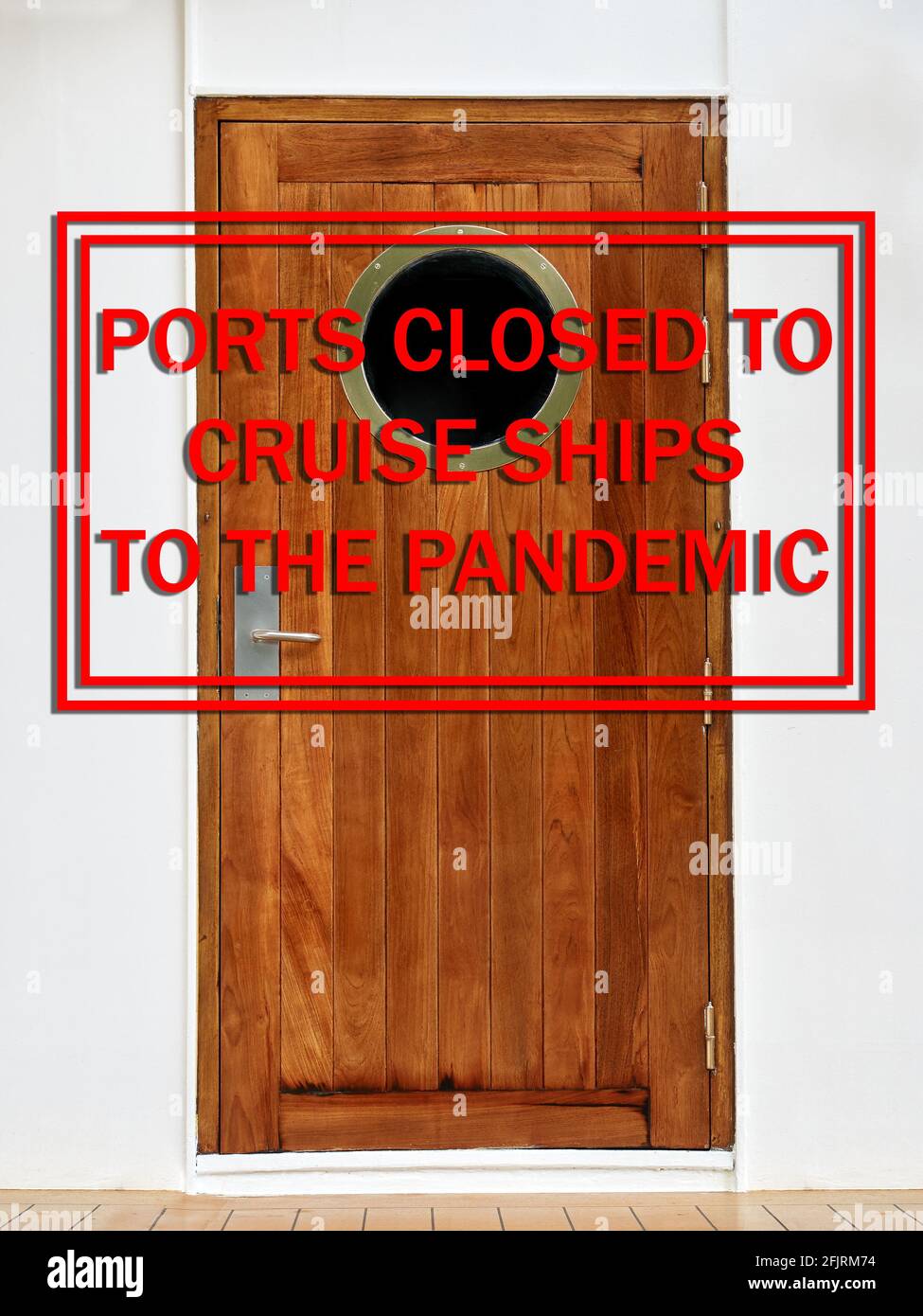 ports closed to cruise ships to due the pandemic stamp on cruise ship ...