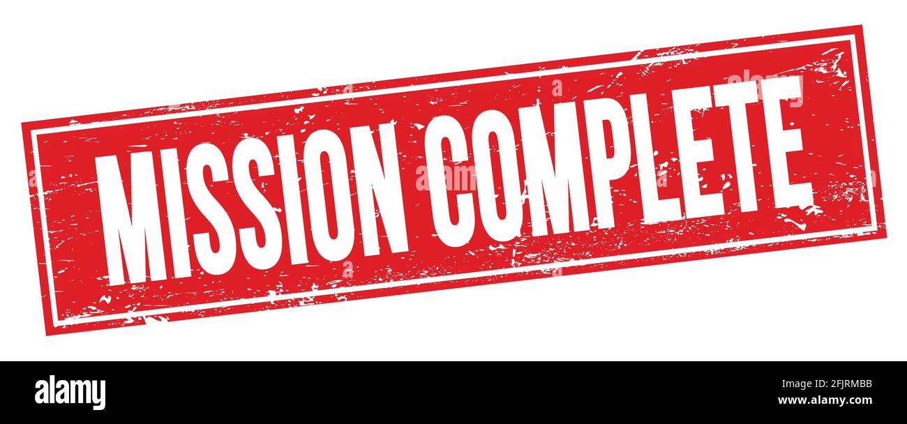 Mission complete red hi-res stock photography and images - Alamy