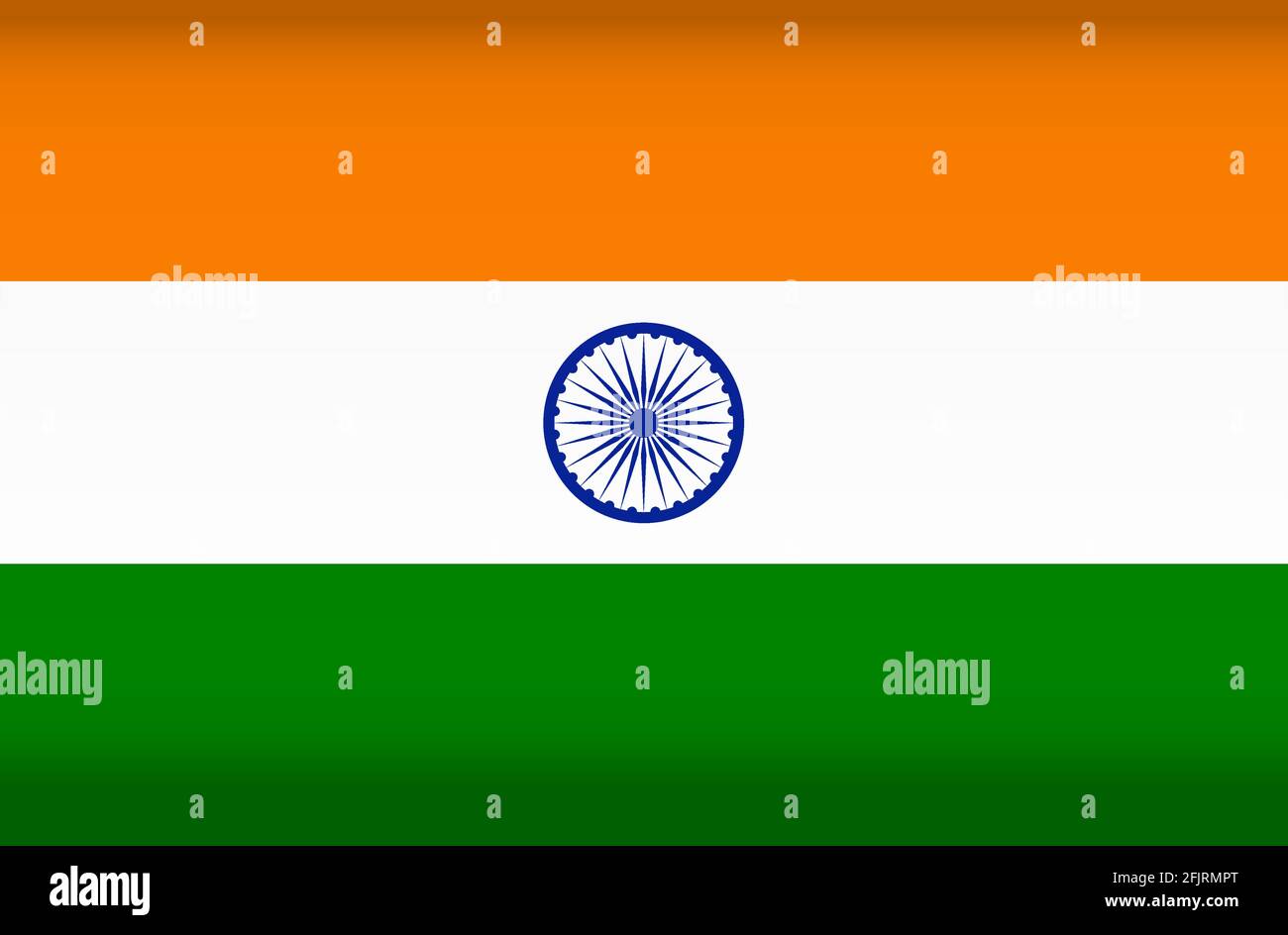 Vector flag of India. Color symbol isolated on white background. India ...