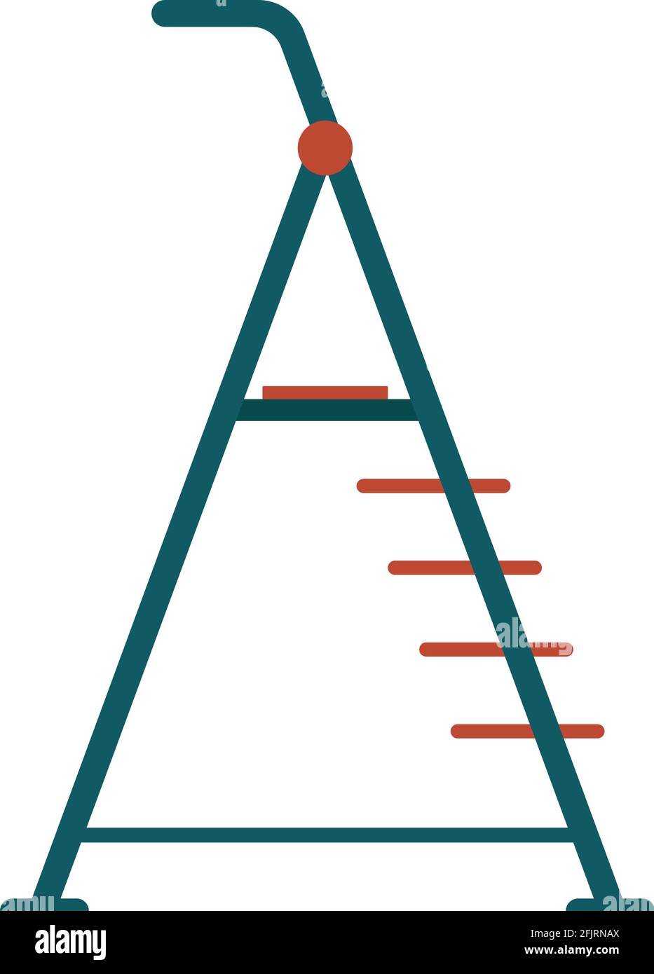 Step ladder vector isolated on white background Stock Vector Image ...