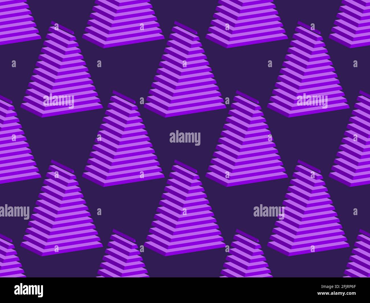3D isometric triangles seamless pattern. Geometric shapes for ...