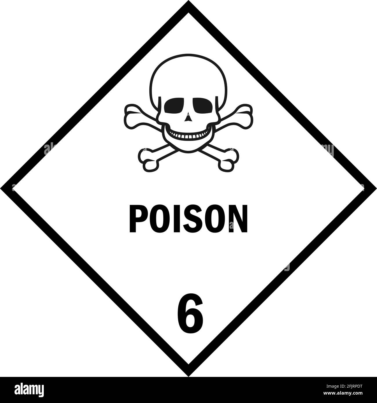 Poison Sign Black And White