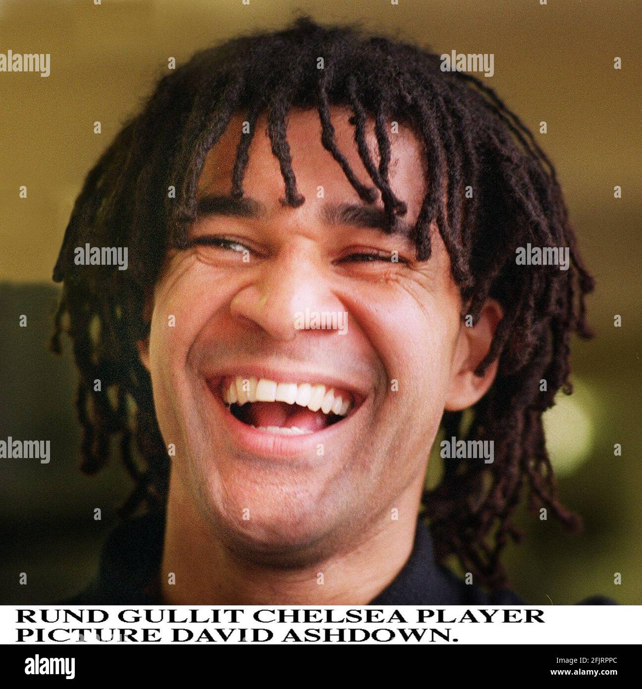 Ruud Gullit Chelsea and Dutch International Football Player Stock Photo ...