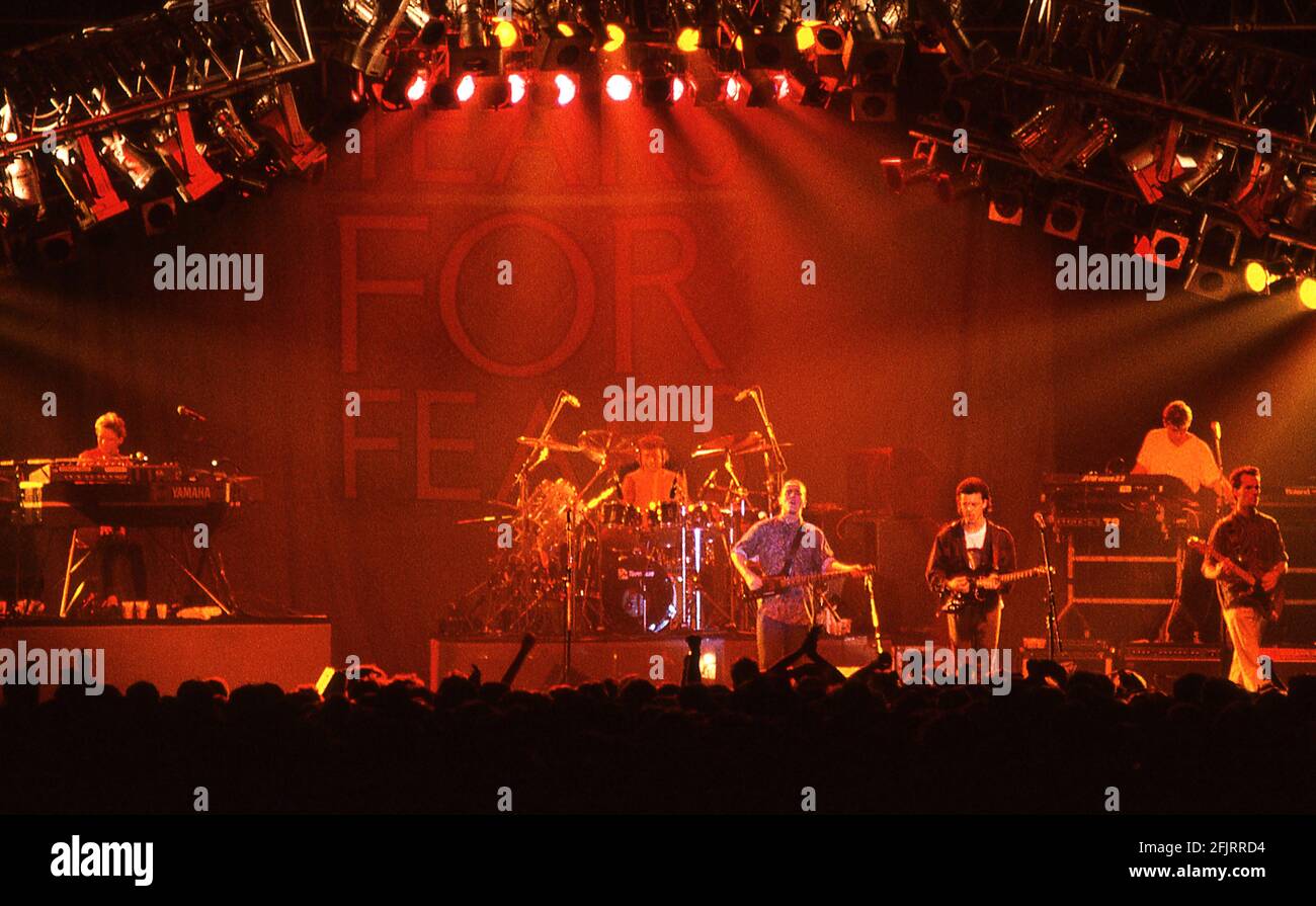 Tears for Fears Live gig in Amsterdam 11/1985 Stock Photo - Alamy