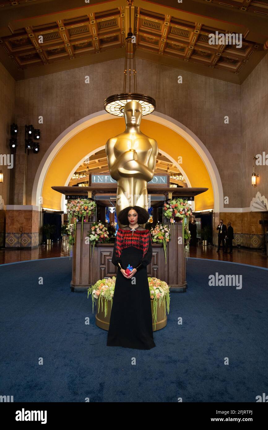 Oscar® nominee Celeste Waite arrives on the red carpet of The 93rd ...