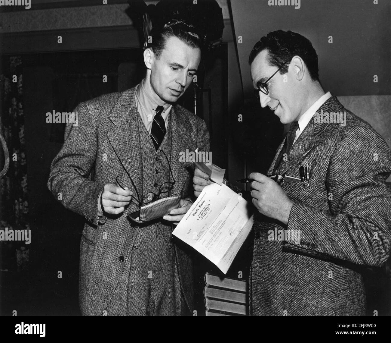 HAROLD LLOYD on set candid publicity gimmick insuring his famous ...