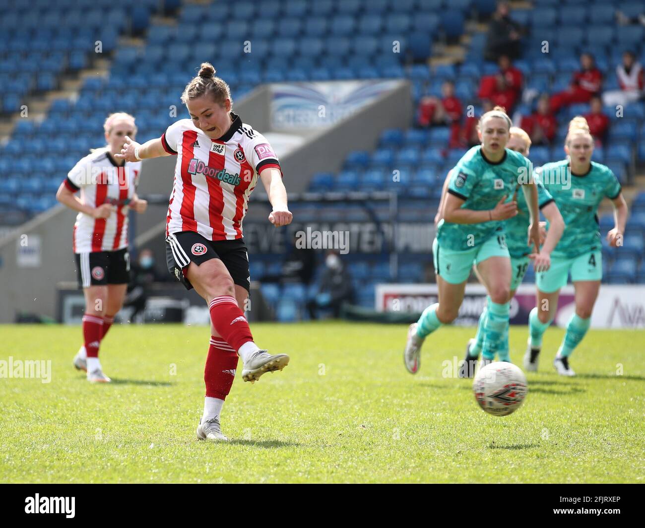 Sheffield, England, 24th April 2021. Katie Wilkinson of Sheffield Utd ...