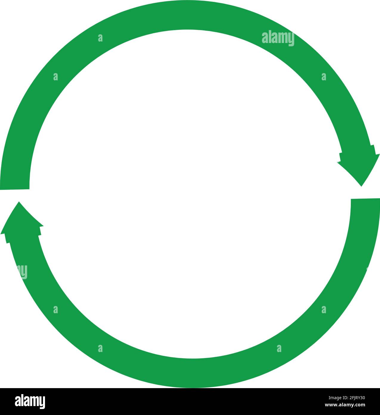 green arrow recycle logo vector icon template Stock Vector Image & Art ...