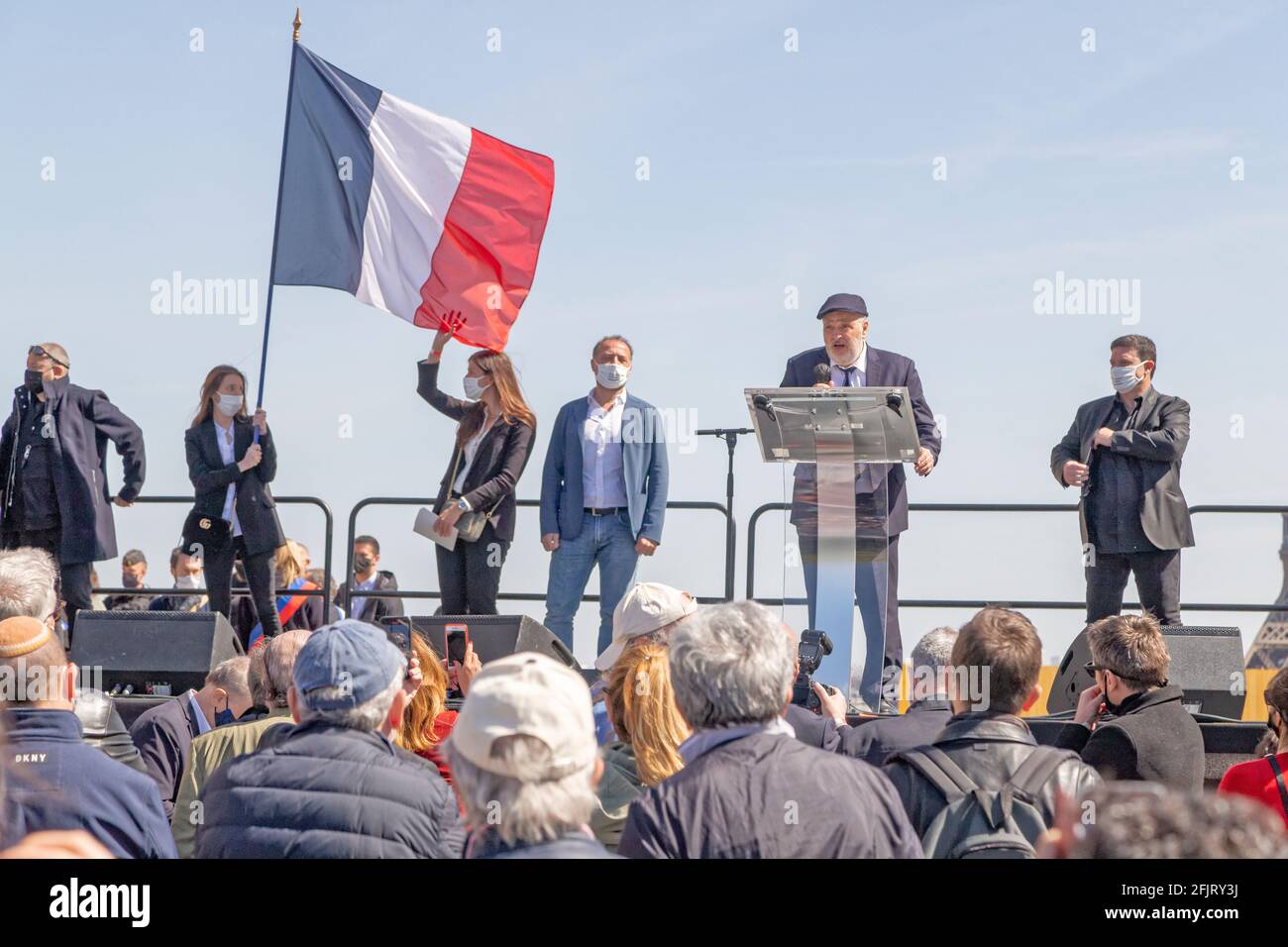 Paris, France. 25th Apr, 2021. William Attal, Sarah Halimi's brother ...