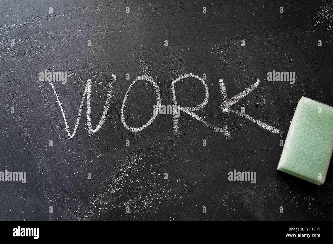 Erasing chalkboard hi-res stock photography and images - Alamy