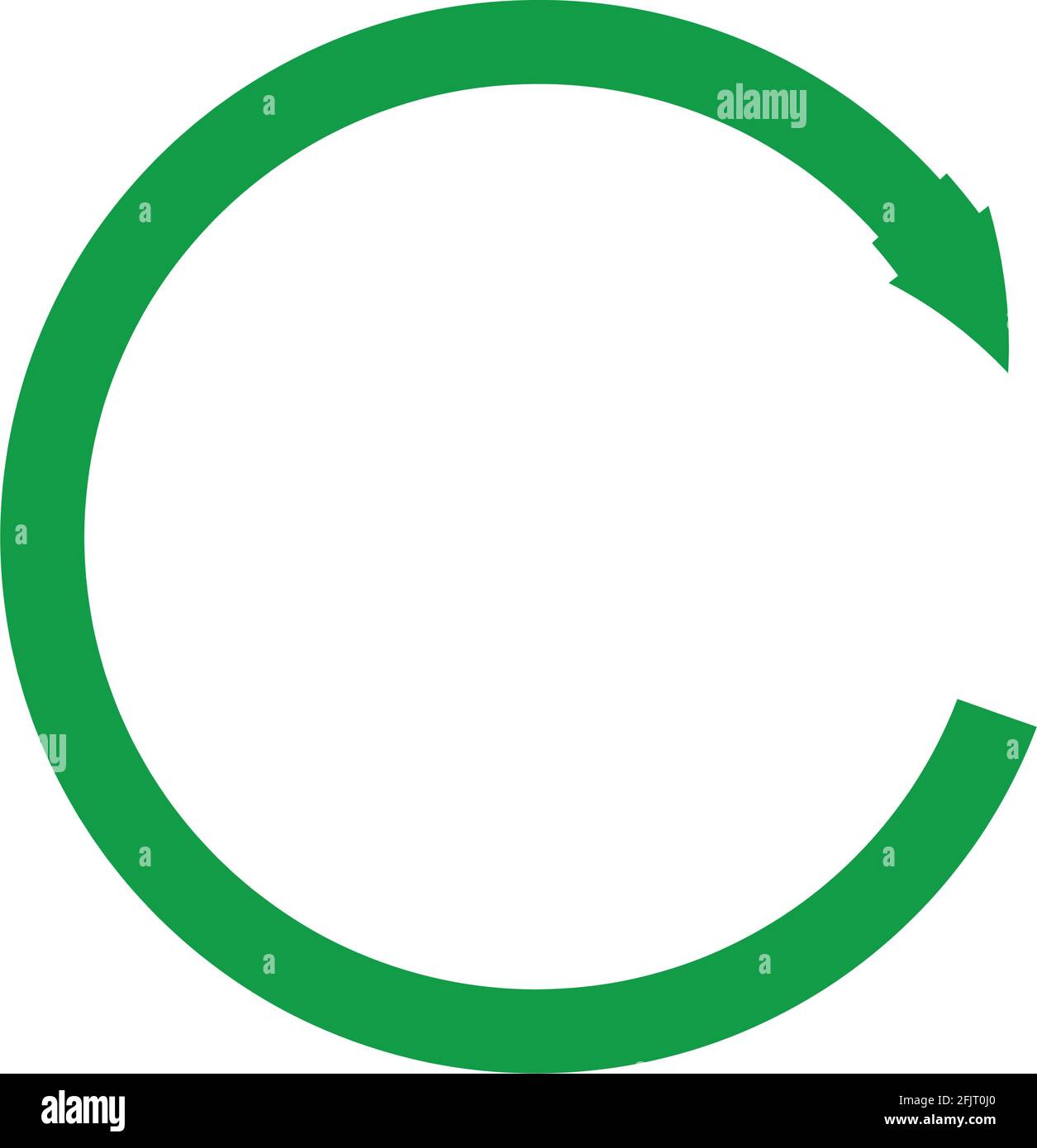 green arrow recycle logo vector icon template Stock Vector Image & Art ...