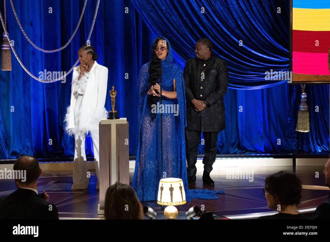Los Angeles, USA. 25th Apr, 2021. Tiara Thomas, H.E.R. and Dernst Emile ...