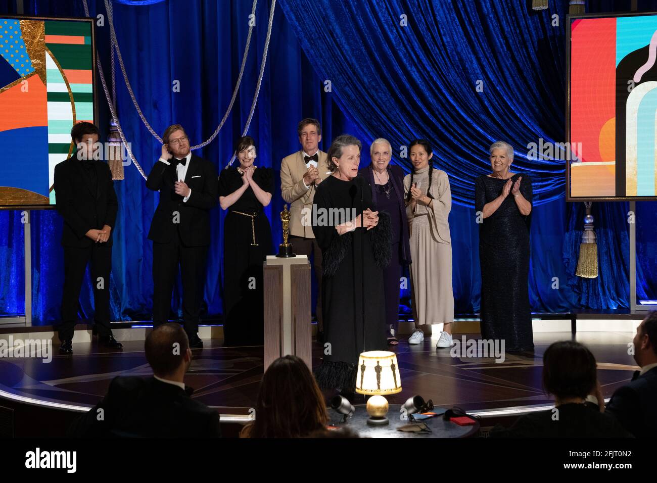 Peter Spears, Frances McDormand, Chloé Zhao, Mollye Asher, and Dan ...