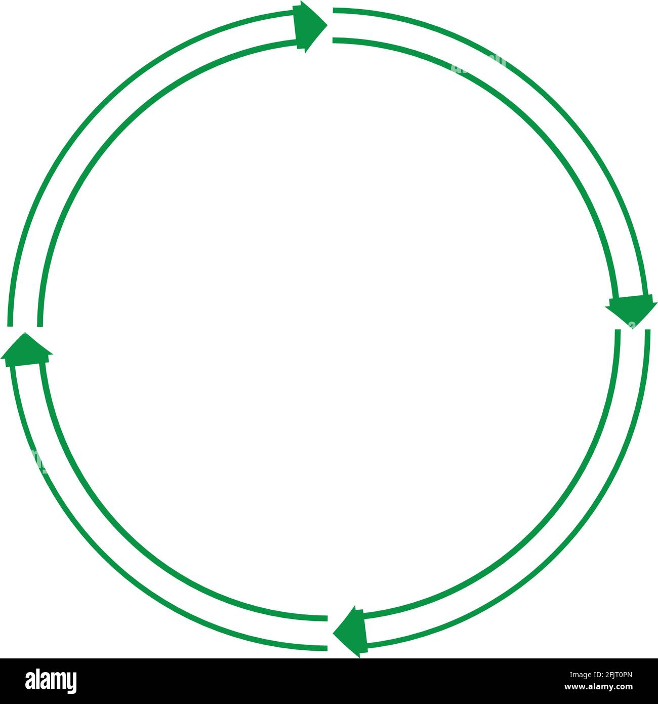 green arrow recycle logo vector icon template Stock Vector Image & Art ...
