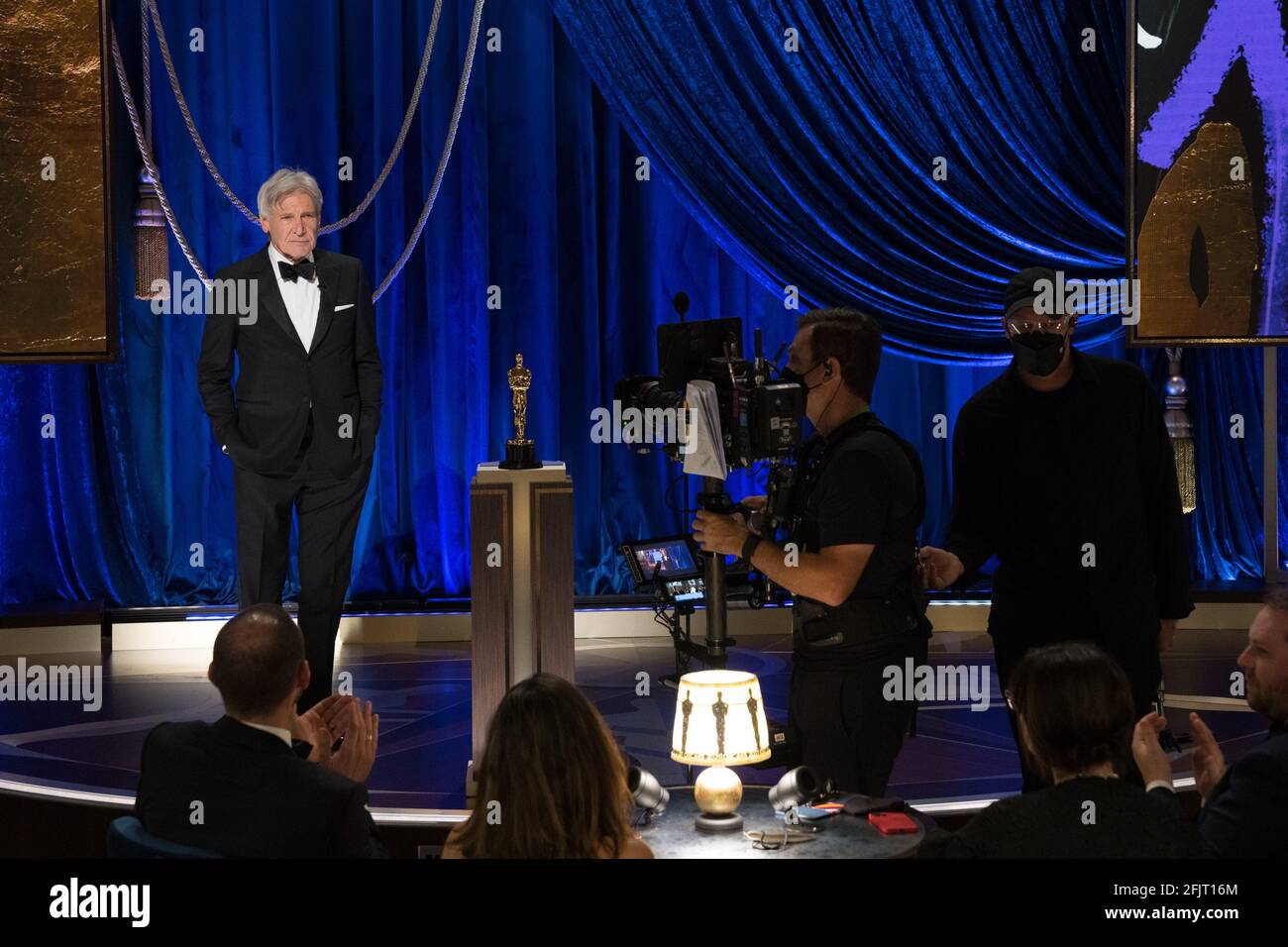 Harrison Ford presents the Oscar® for Film Editing during the live ABC ...