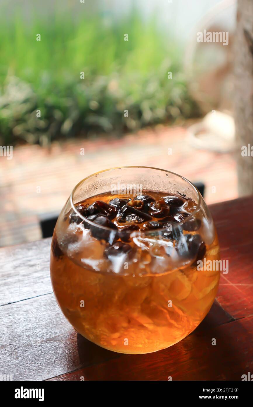 tea, cascara tea or coffee cherry tea for serve Stock Photo - Alamy