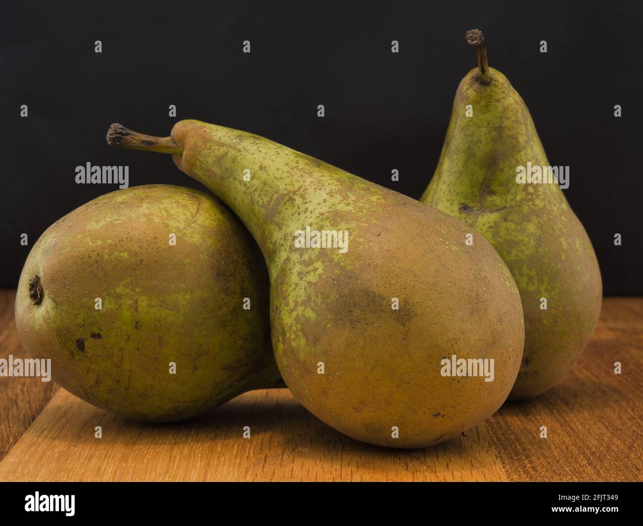 Pears in different positions and numbers Stock Photo - Alamy