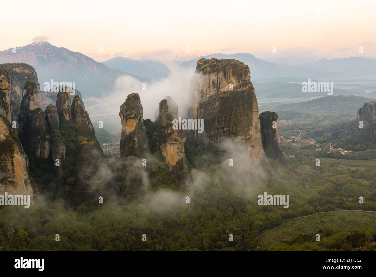 Meteora rock formation in Kalambaka, Greece: a geological phenomen ...