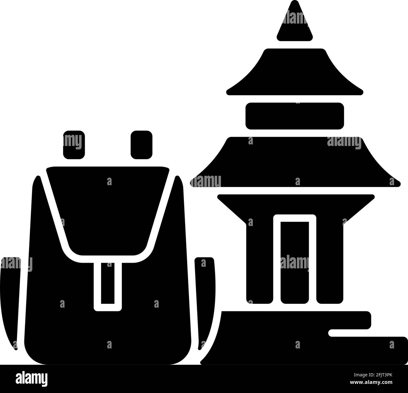 Spiritual nomad black glyph icon Stock Vector Image & Art - Alamy