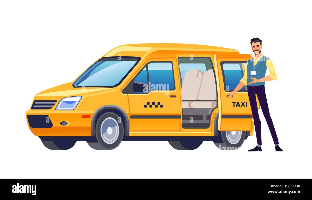 Yellow Taxi Van
