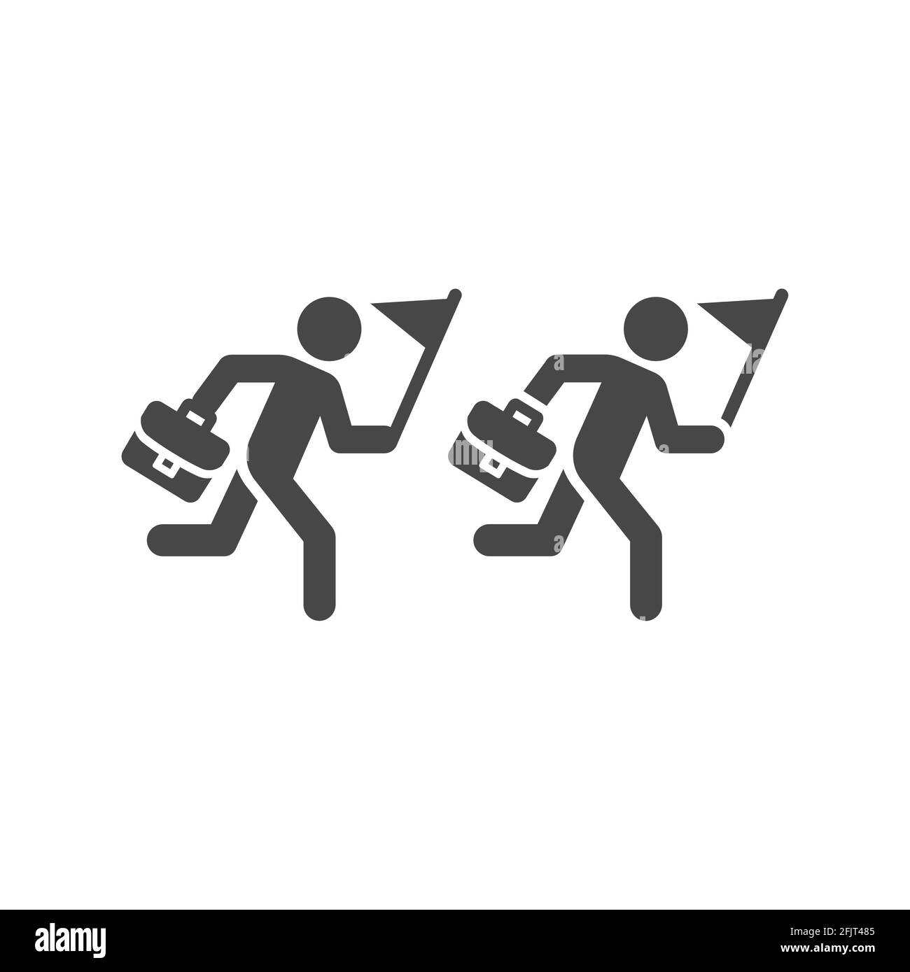 Person with flag icon hi-res stock photography and images - Alamy