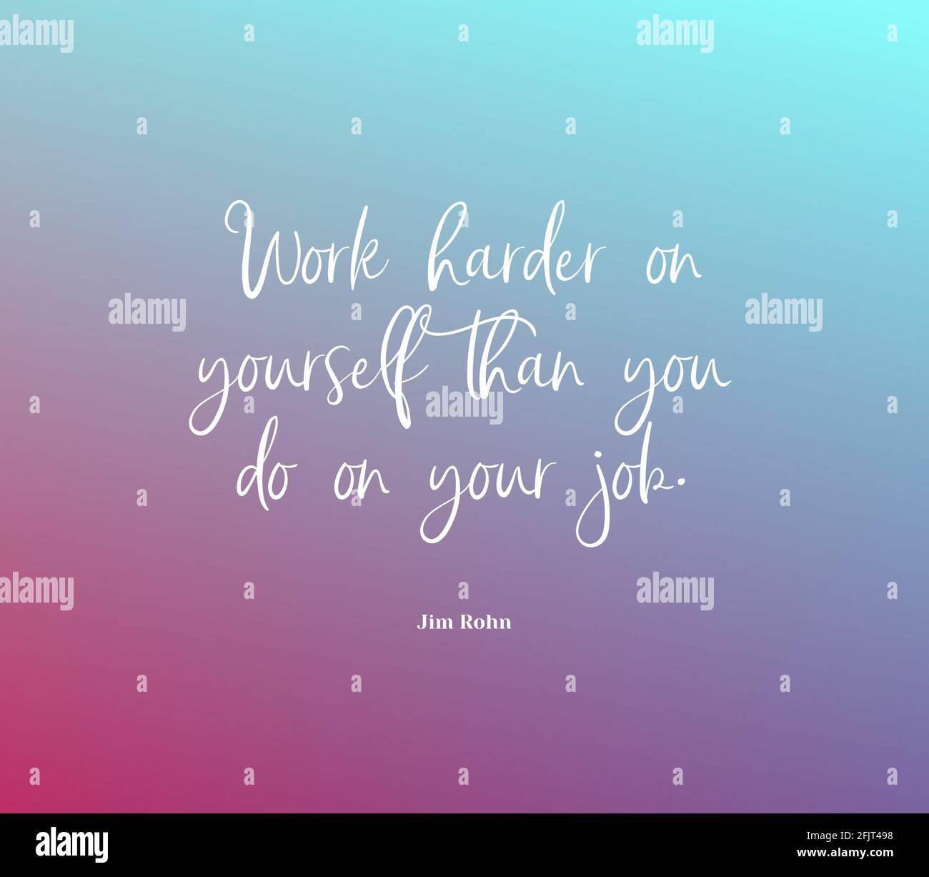 Motivational quote about self development on a gradient colorful ...