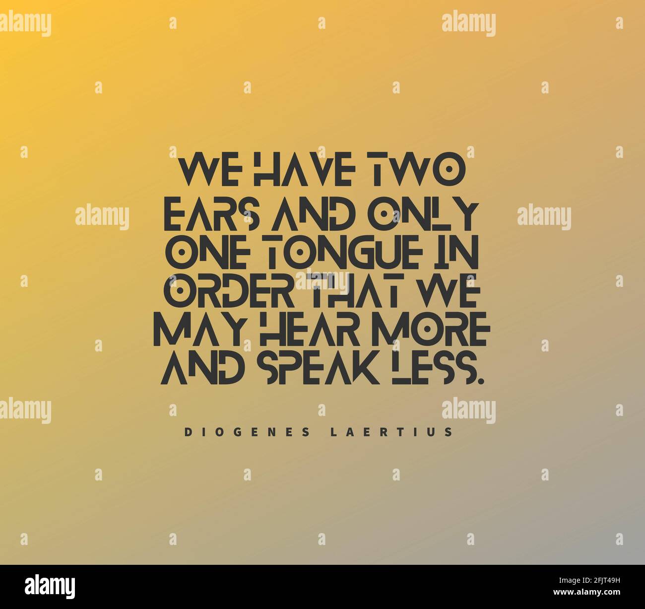 Inspirational quote on gradient colorful background Stock Photo - Alamy