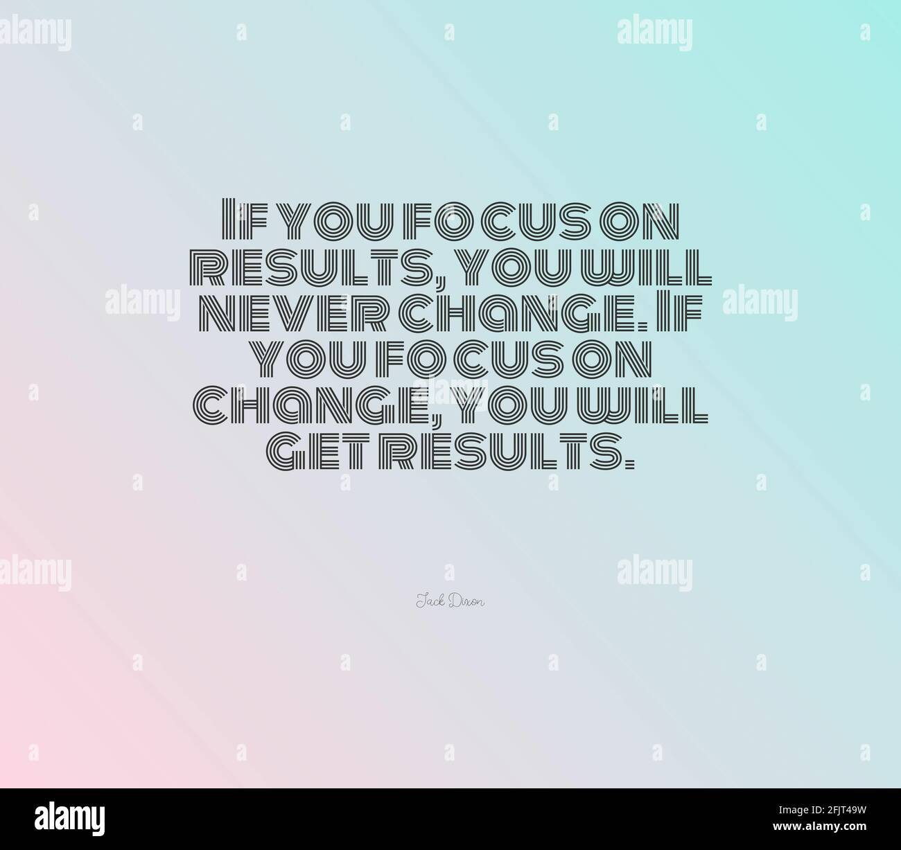Inspirational quote about success on a gradient background Stock Photo ...