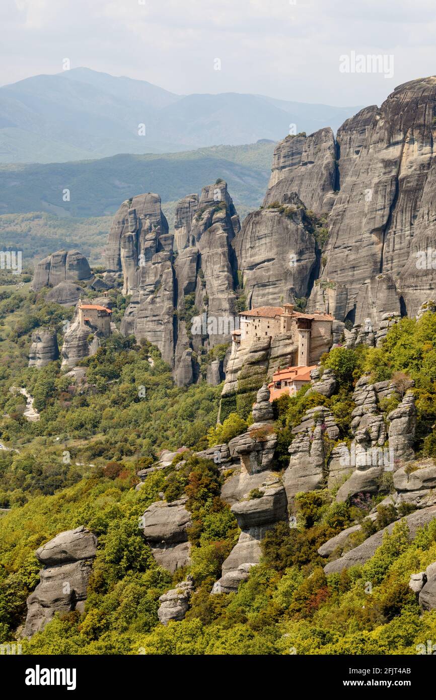 Holy Monastery of Rousanou in Greece, Meteora Stock Photo - Alamy