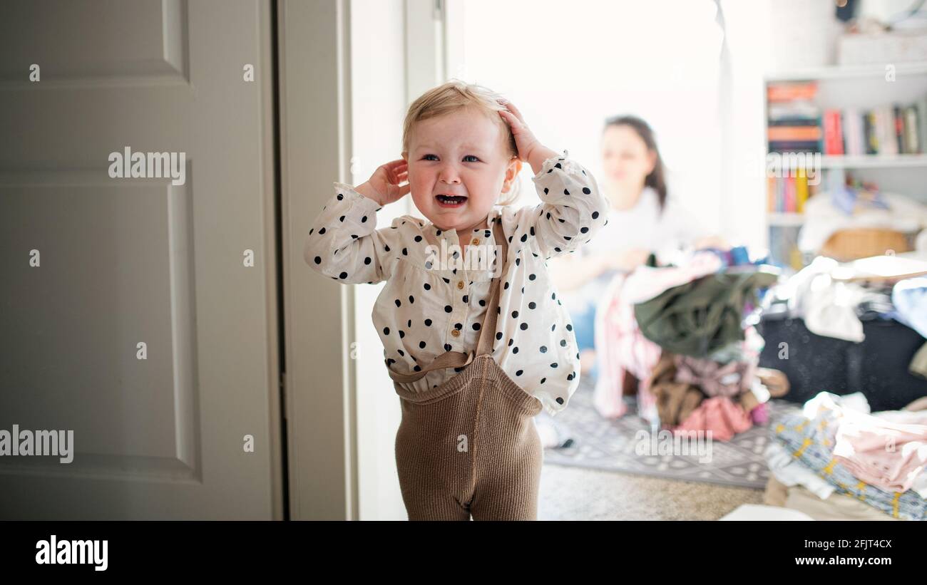 Sad girl bedroom crying hi-res stock photography and images - Alamy