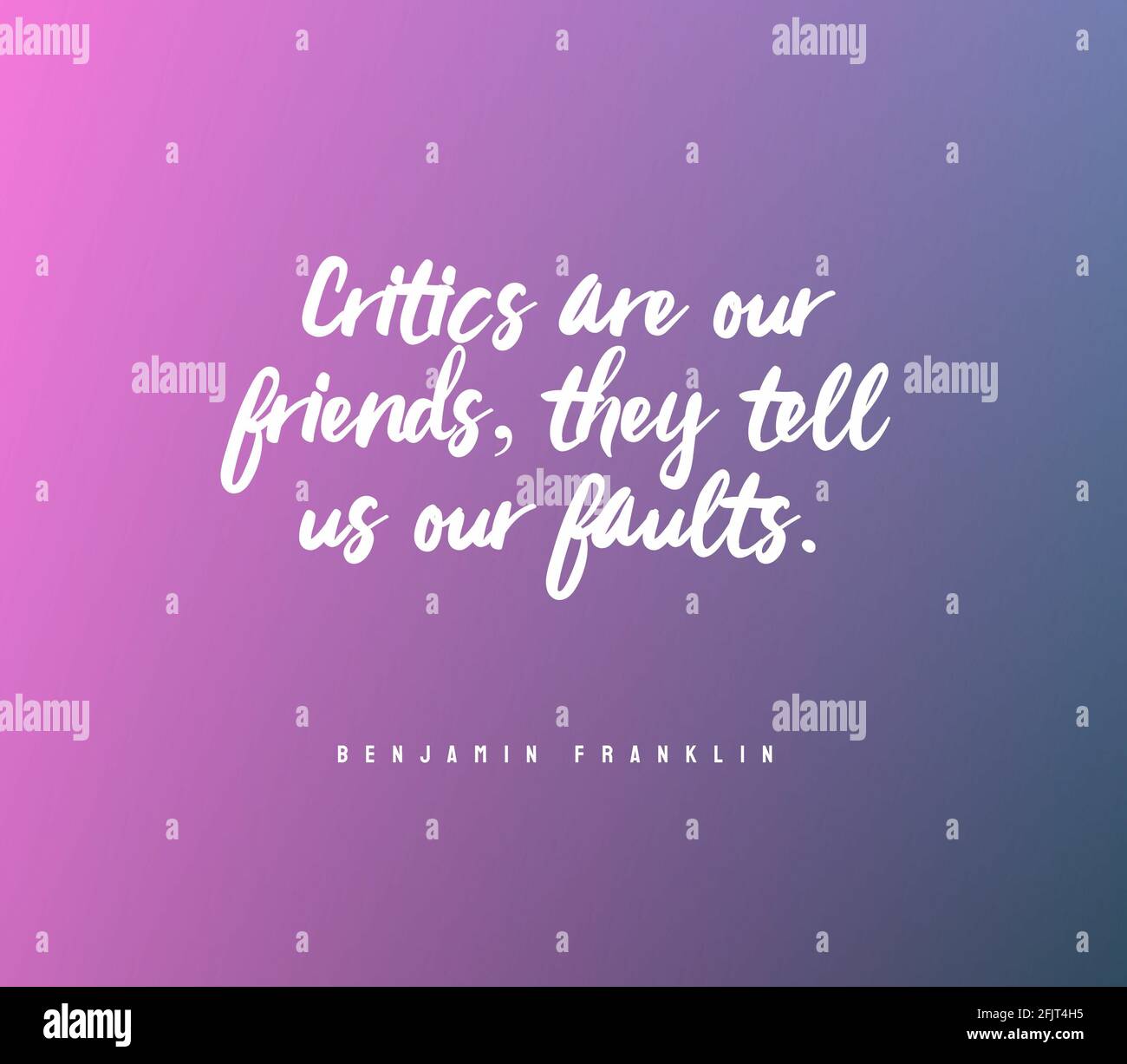 Inspirational quote about honest friendship on a gradient purple ...
