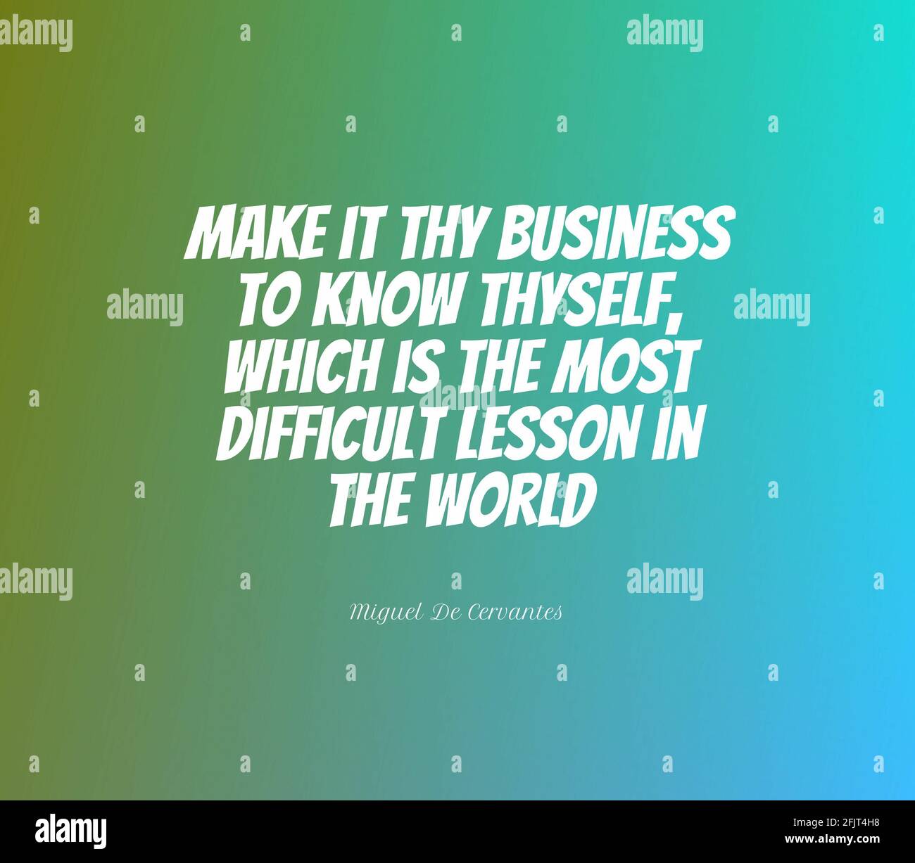 Inspirational quote about knowing yourself on a colorful gradient ...