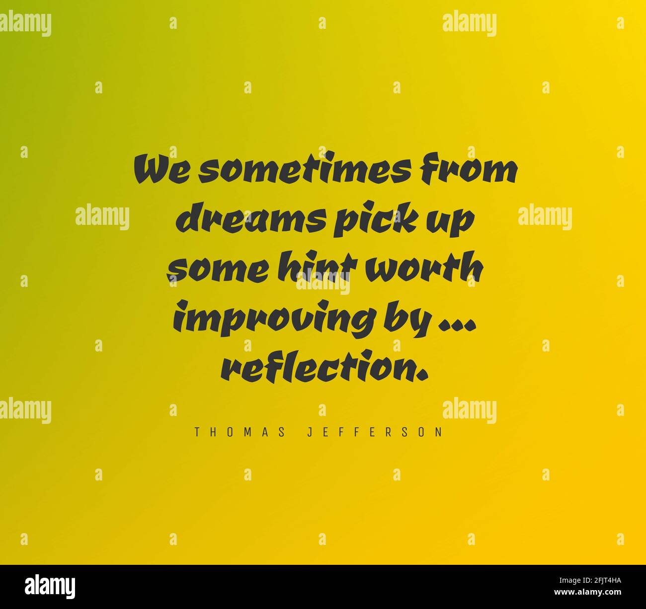 Inspirational quote on a yellow background Stock Photo - Alamy