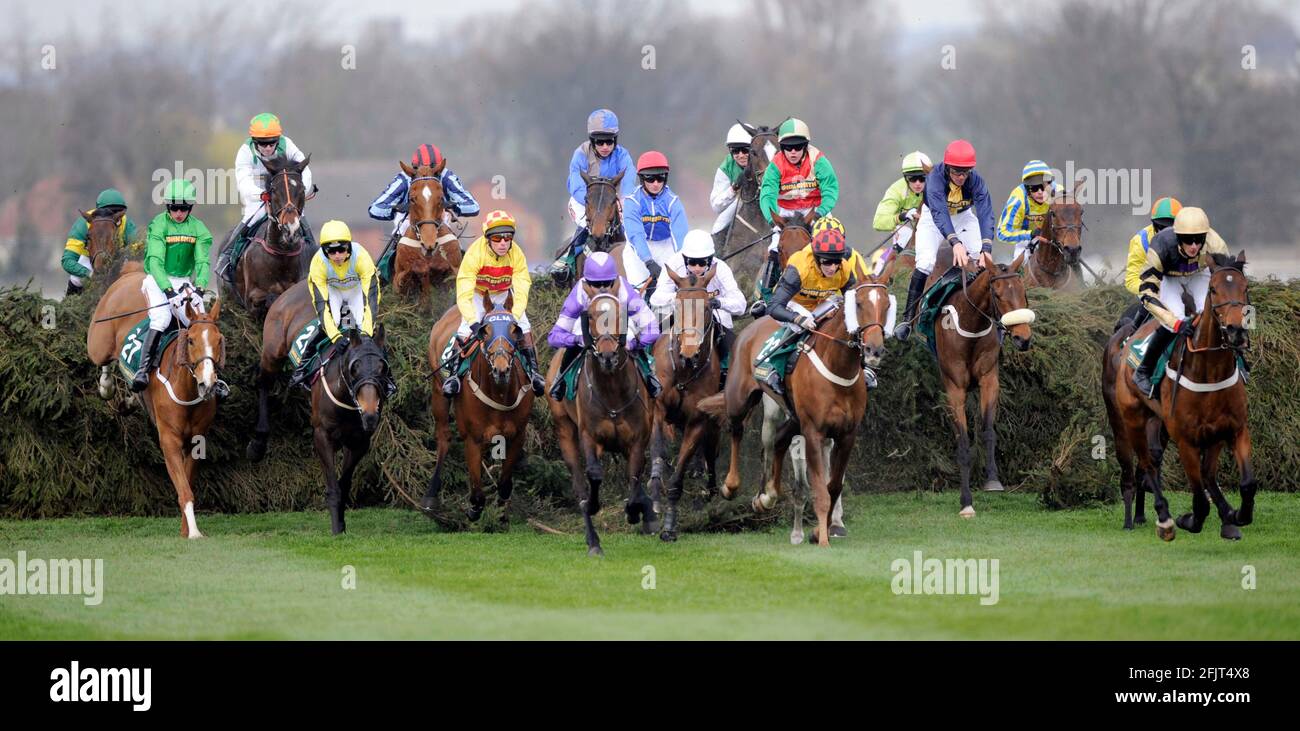 RACING AT AINTREE. 9/4/2010. THE JOHN SMITH'S TOPHAM CHASE AT THE CHAIR ...