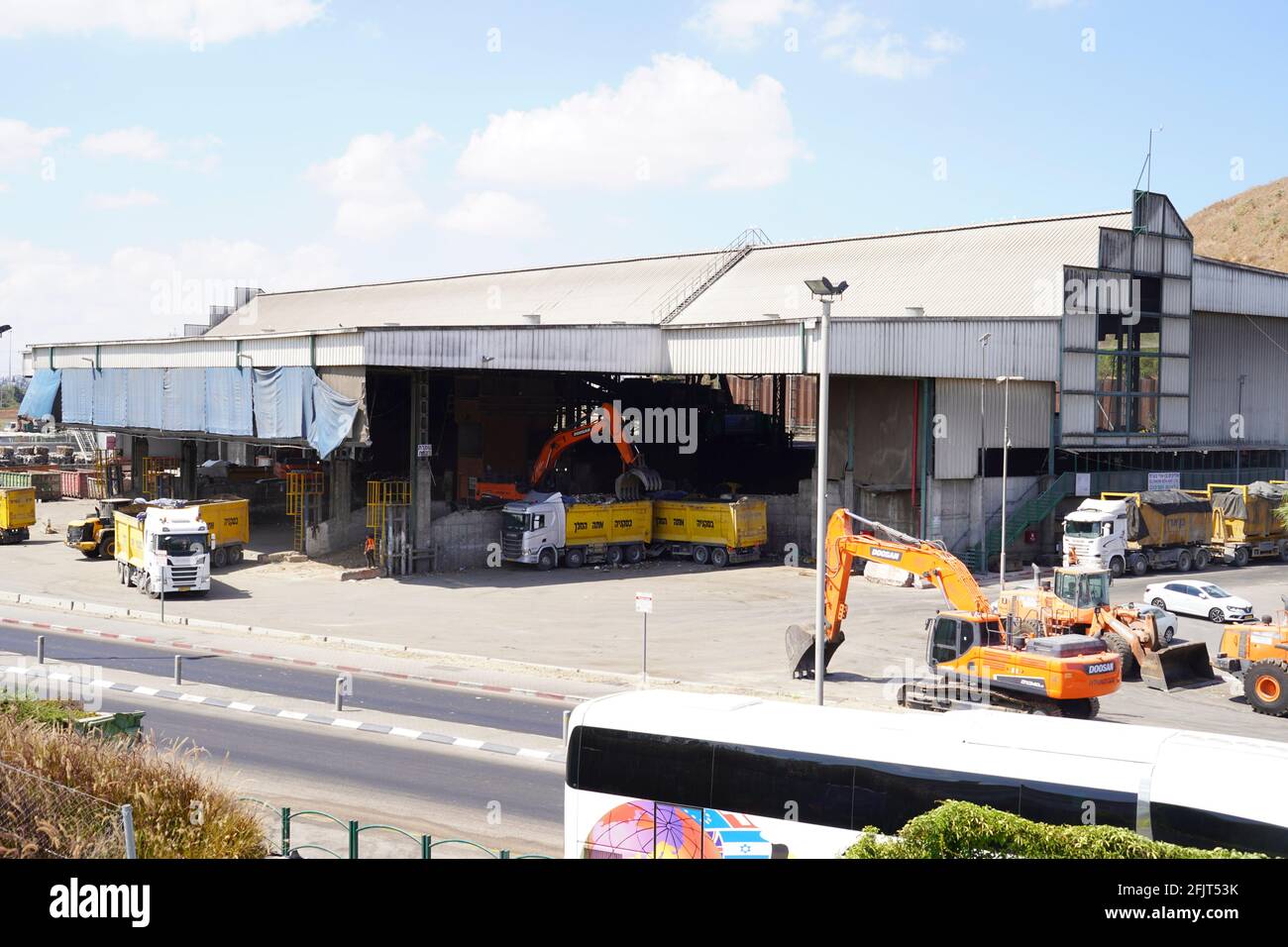 Israel, Hiriya, the recycling museum, Hiriya waste dump located ...