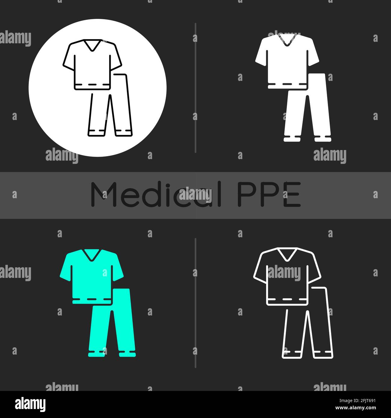 Nurse scrub Stock Vector Images - Alamy